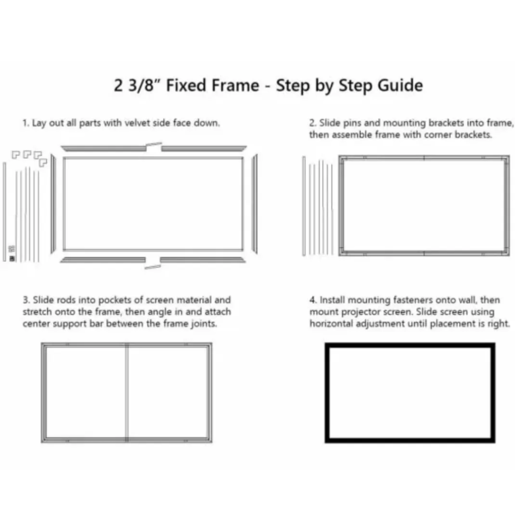 Fix frame projector Screen 150-Inch in Thiruvananthapuram