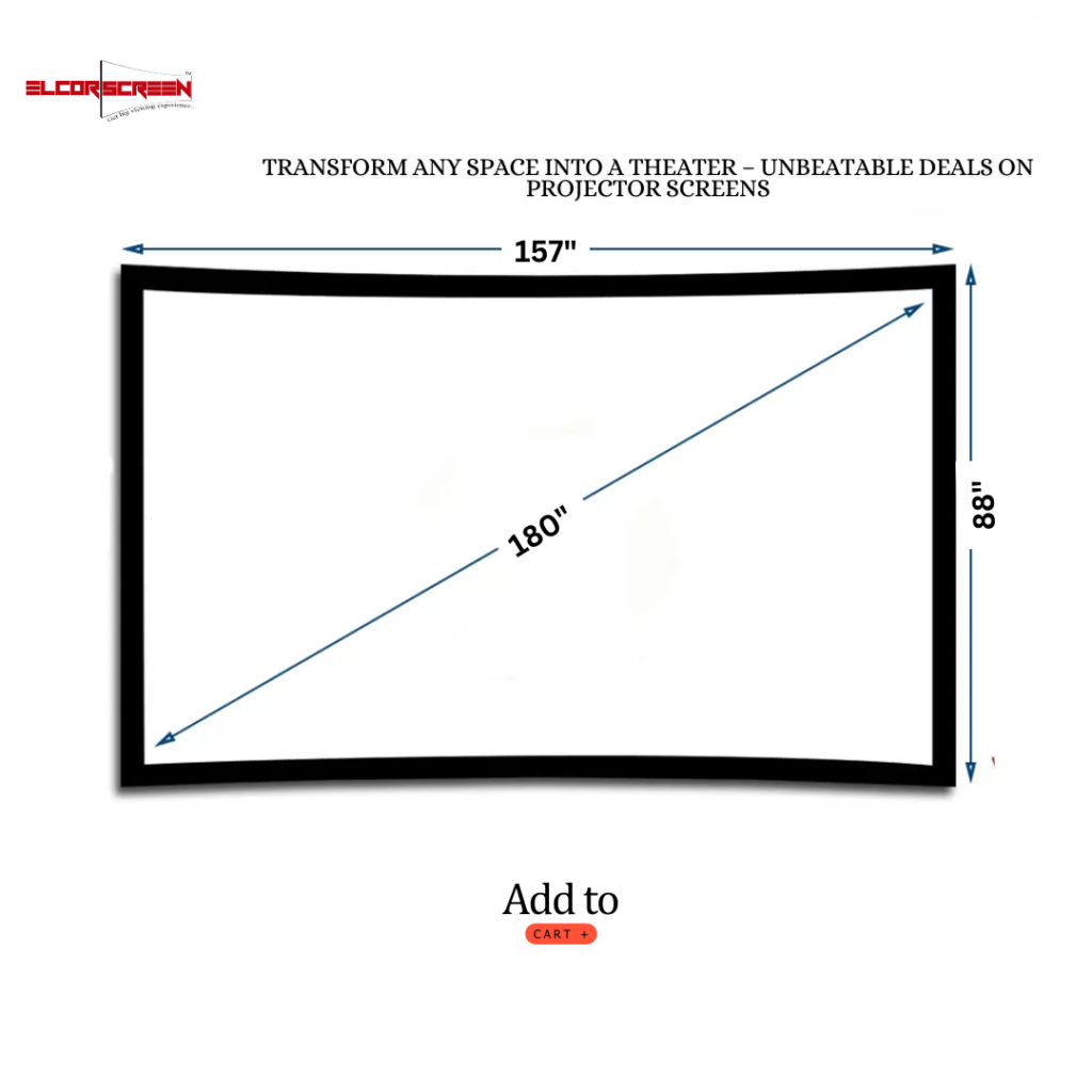 Curved fixed frame projection screen 180-inch in Punjab