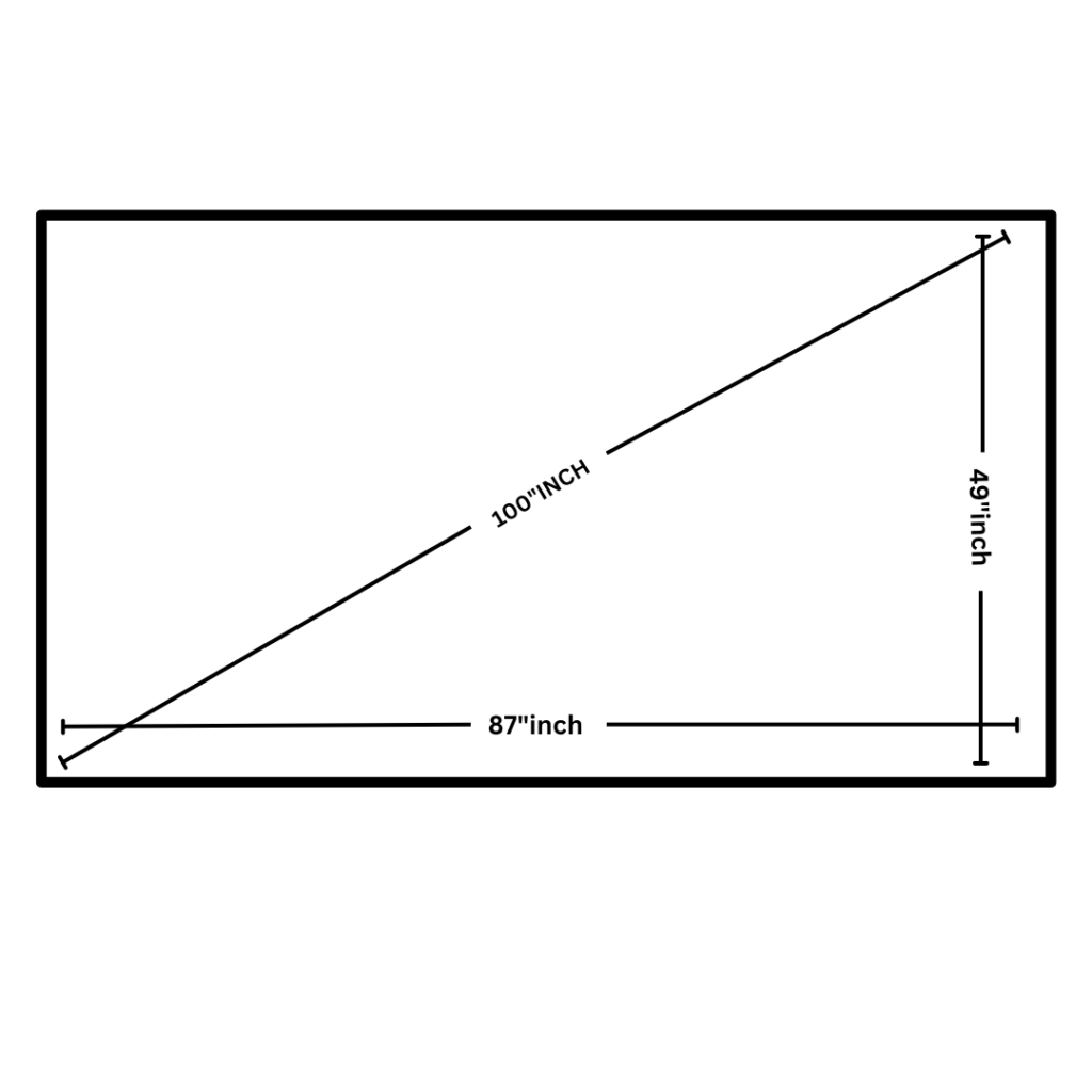 ALR Fix frame Projection Screen 100-Inch in Dehradun